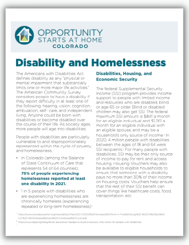 Opportunity Starts At Home: Disability Rights | Colorado Coalition for ...
